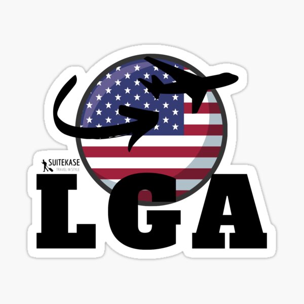 "LGA Airport IATA Collection" Sticker for Sale by Suitekase | Redbubble