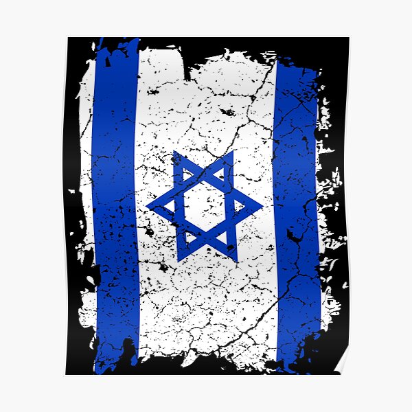 "Israeli flag" Poster for Sale by Mila1946 | Redbubble