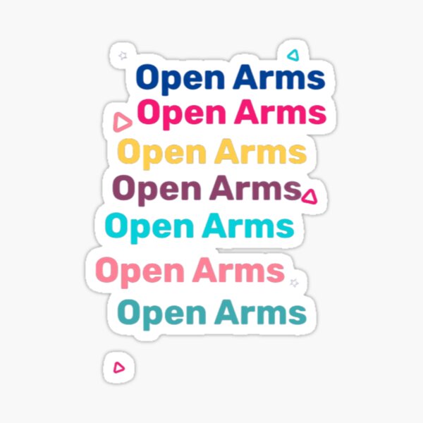 "Open Arms." Sticker for Sale by alaa-mohamed11 | Redbubble