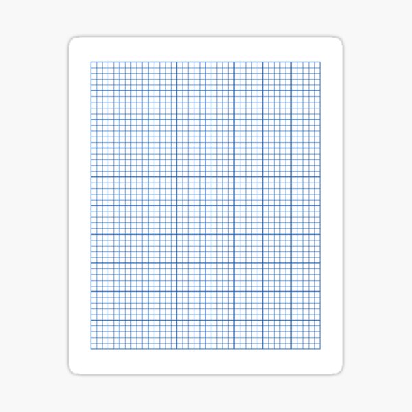 "Graph Paper" Sticker for Sale by Feraloidies | Redbubble