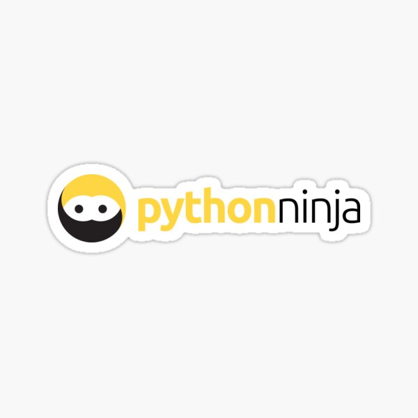 "Python Ninja" Sticker for Sale by Tech-e-Tees | Redbubble