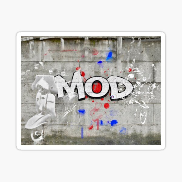 "MOD" Sticker for Sale by BerylBez | Redbubble