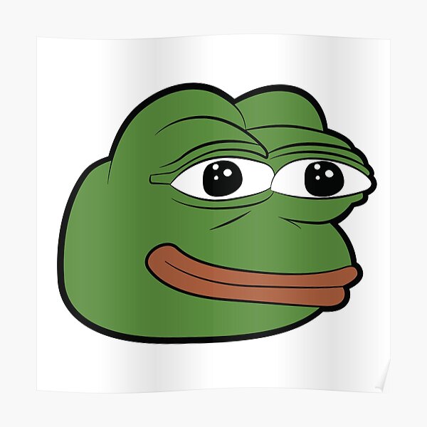"Pepe the frog Smile HD" Poster for Sale by walamiF | Redbubble