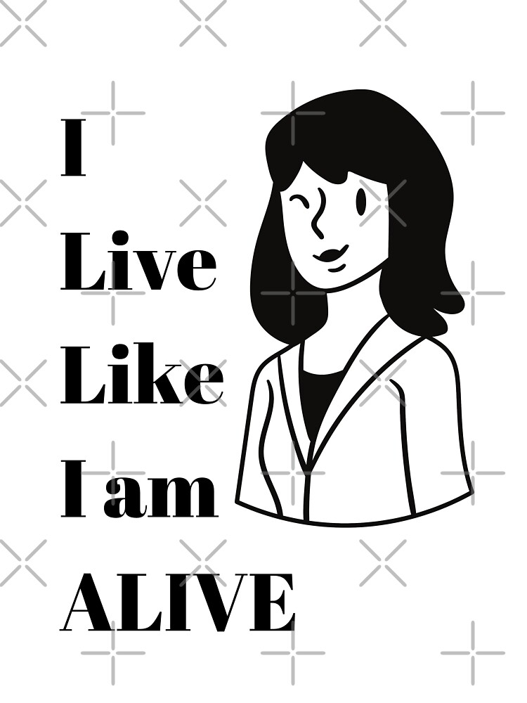 "Live Alive" Sticker by WingedChaos | Redbubble