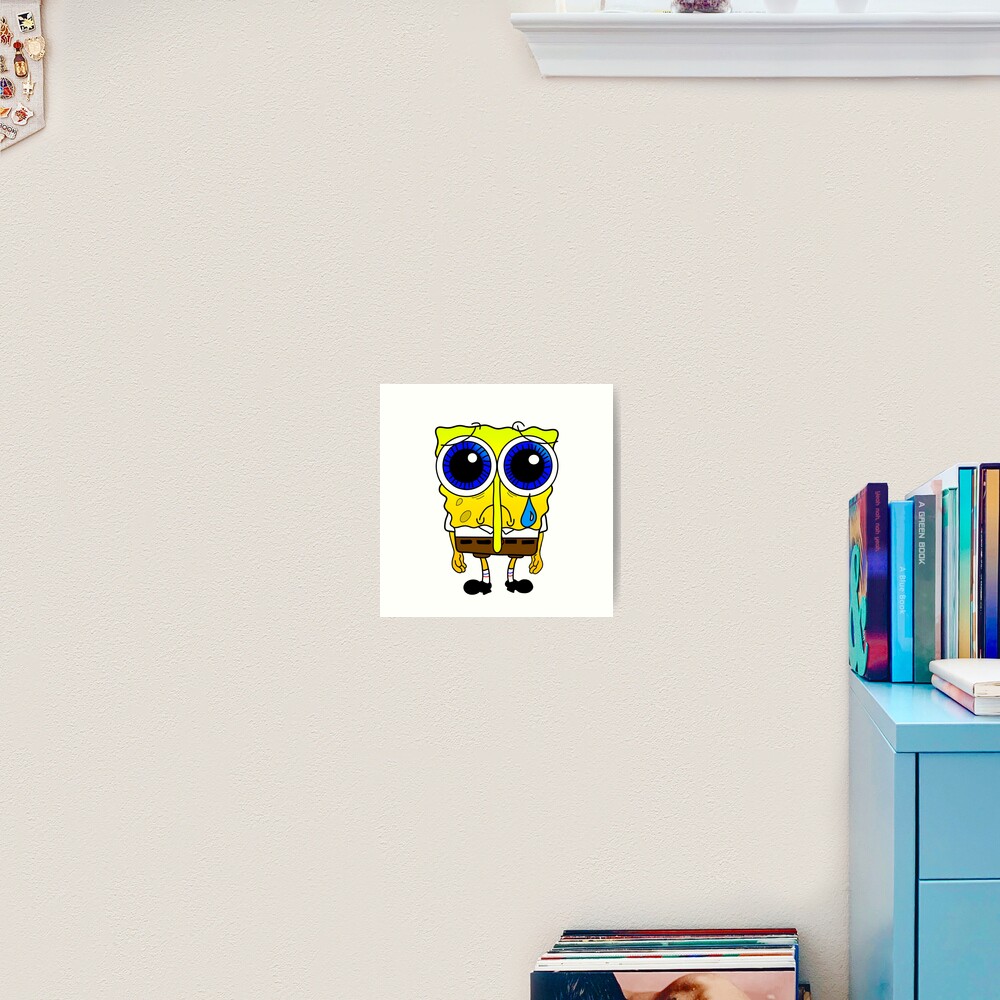 "Sad Sponge #1 (Without Background)" Art Board Print for Sale by ...
