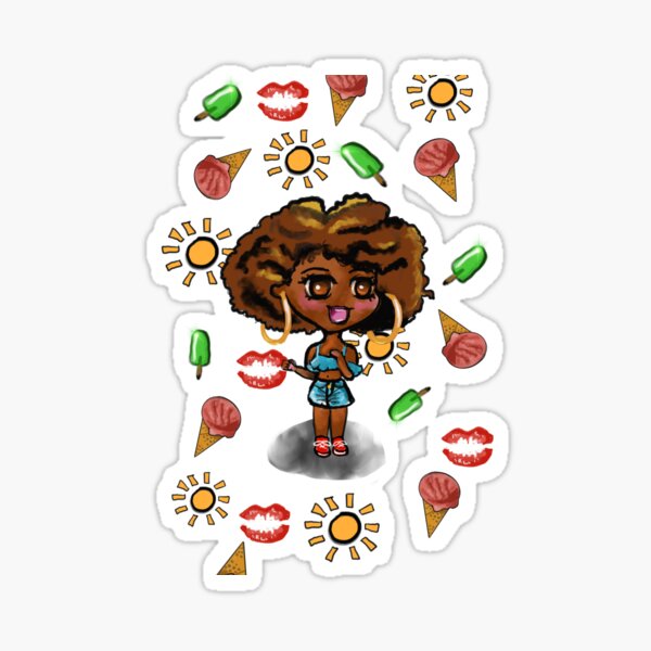"Summer girl" Sticker for Sale by PirateJ | Redbubble