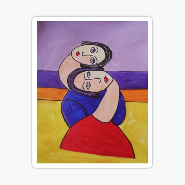 "two.face" Sticker for Sale by Valeriartist | Redbubble