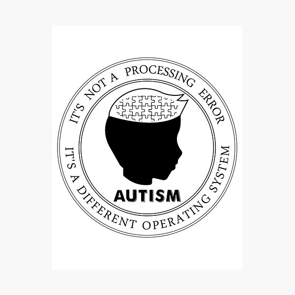 Lámina fotográfica «AUTISMO: No es un error progresivo. Es un sistema ... Lámina fotográfica «AUTISMO: No es un error progresivo. Es un sistema ...