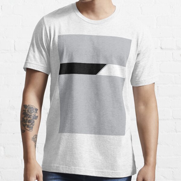 "Newcastle United Retro 1985 Grey White Black Bar Design" T-shirt for ...