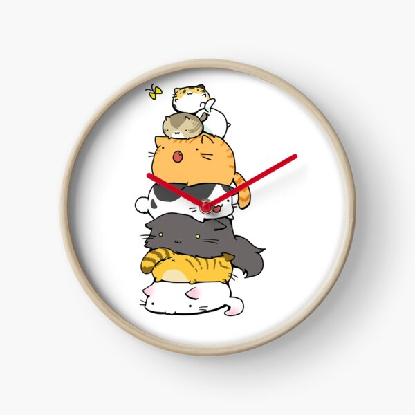 Pusheen Cat Clocks | Redbubble