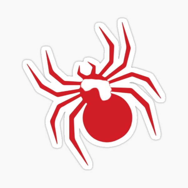 "Red Spider Logo" Sticker for Sale by AshrafShaheen | Redbubble