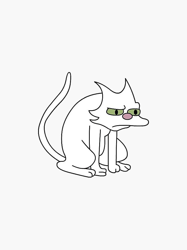 "simpsons cat the simpsons" Sticker for Sale by xsophieislostx | Redbubble