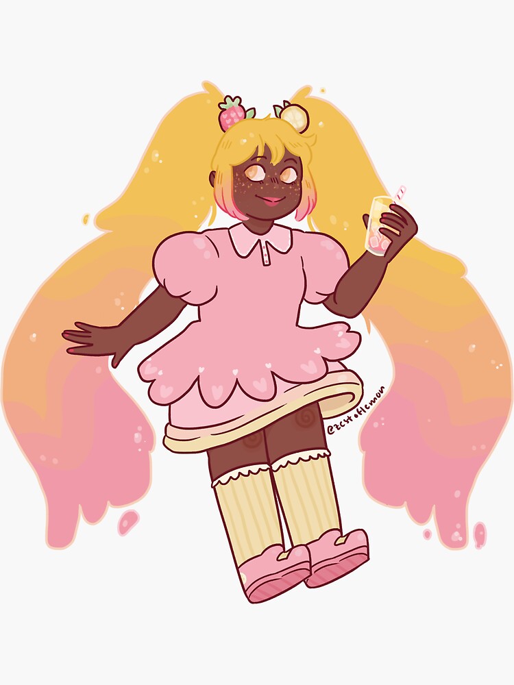 "Pink Lemonade Hatsune Miku" Sticker for Sale by zestoflemon | Redbubble