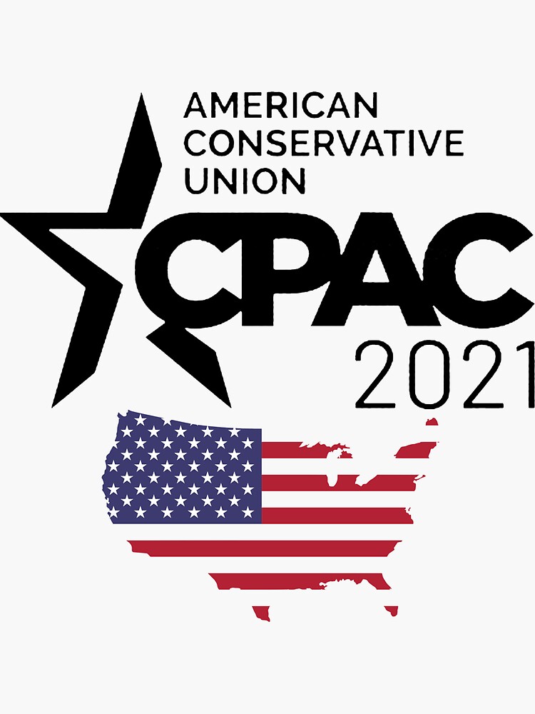 "CPAC 2021" Sticker for Sale by fullbloom8 | Redbubble