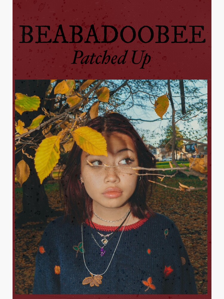 "Beabadoobee Patched Up Poster" Sticker for Sale by nicolepee | Redbubble