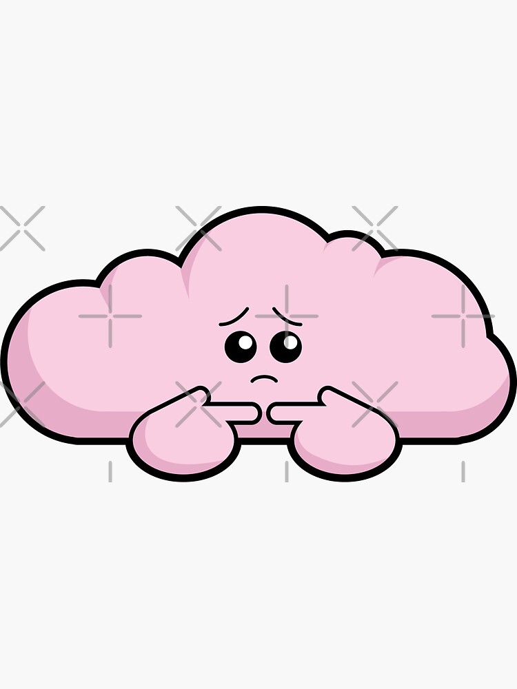 "Pink Uwu Cloud" Sticker for Sale by eliankoby2000 | Redbubble