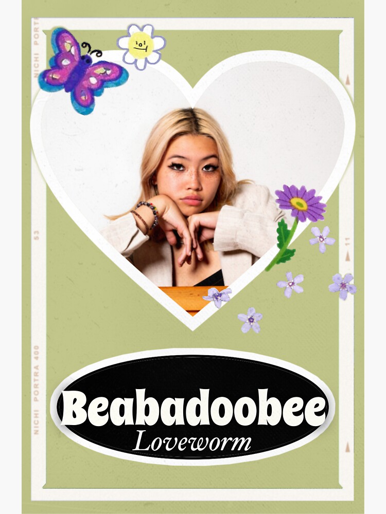 "Beabadoobee Loveworm Album Poster" Sticker for Sale by nicolepee ...