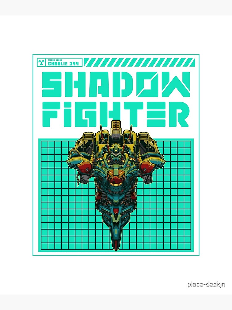 "SHADOW FIGHTER" Poster by place-design | Redbubble