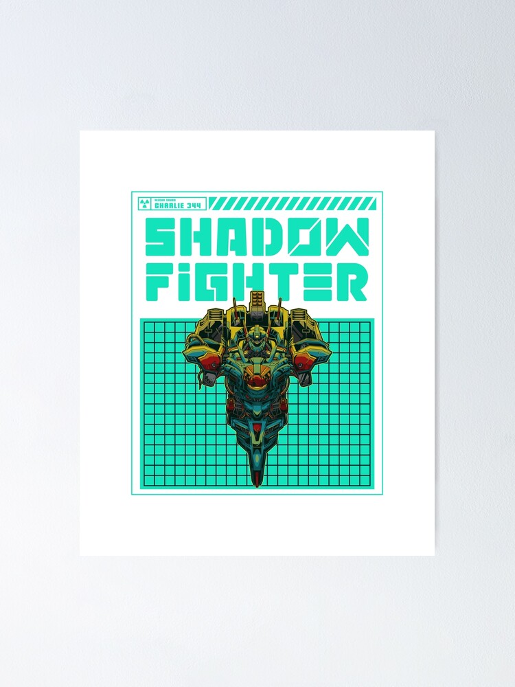 "SHADOW FIGHTER" Poster by place-design | Redbubble