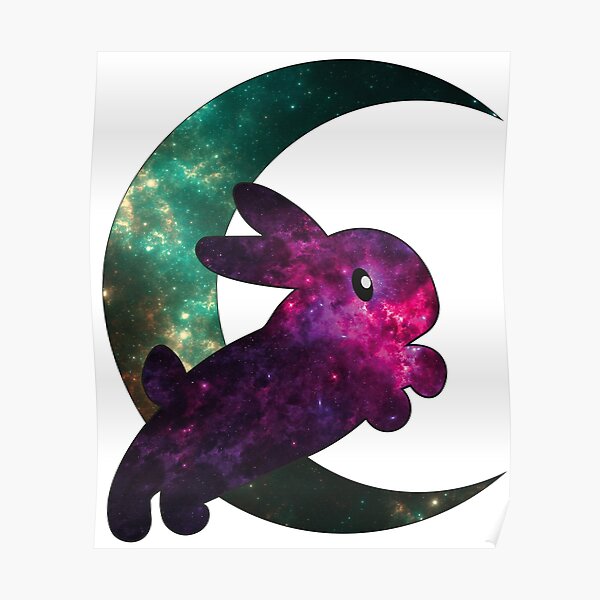 "Galaxy Rabbit" Poster by matte-arda | Redbubble
