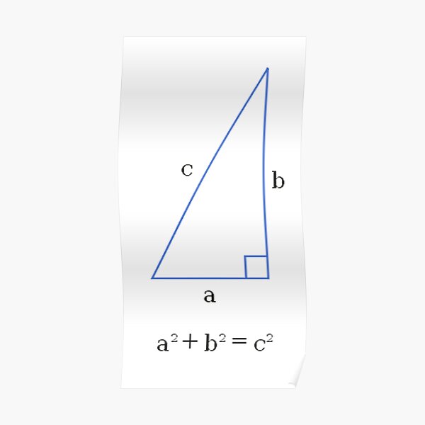 "Pythagore's theorem" Poster by CLC54 | Redbubble