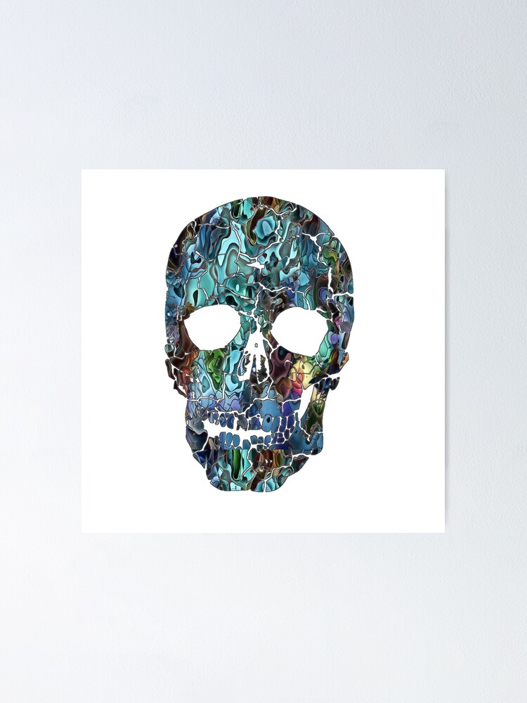 "Colorful Abstract skull - skull" Poster by Photography-Art | Redbubble