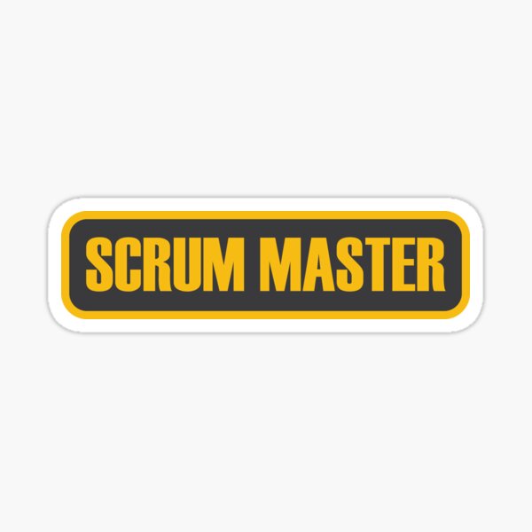 "Scrum Master" Sticker for Sale by Tech-e-Tees | Redbubble