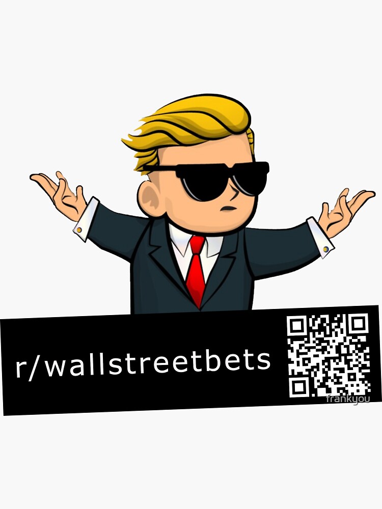 "r/wallstreetbets - QR Code" Sticker by frankyou | Redbubble