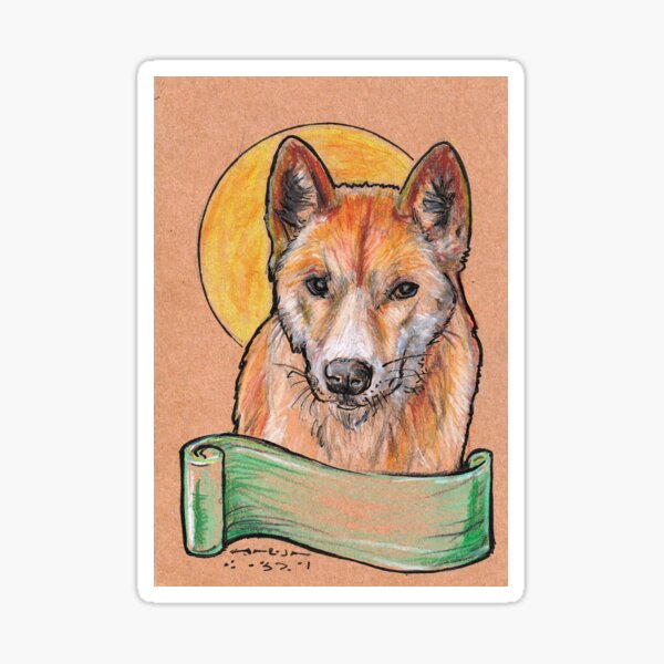 "Dingo" Sticker for Sale by Anton Van Dort | Redbubble