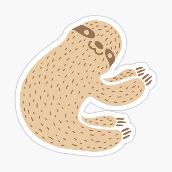 "Sloth" Sticker for Sale by SIR13 | Redbubble