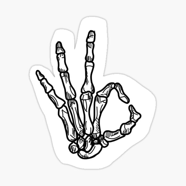 Electronics & Accessories Decals & Skins Holloweenie Skeleton Ok-ay ...