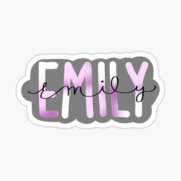 "Emily" Sticker by sophiagalbo | Redbubble