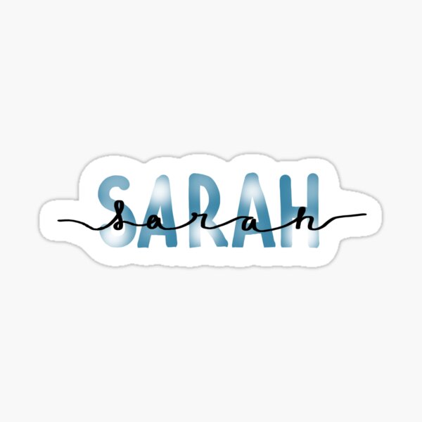 "Watercolor Sarah" Sticker by sophiagalbo | Redbubble