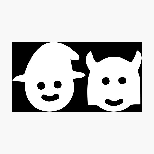 "Miitopia Head White Logo" Photographic Print by hostall2534 | Redbubble