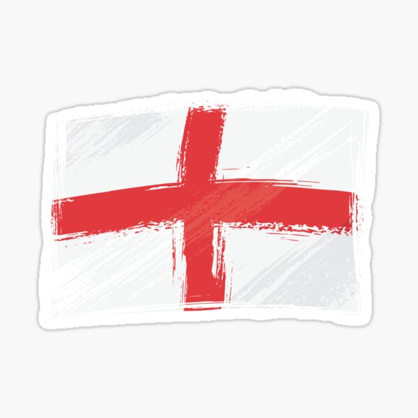 "England Flag" Sticker by BlakefourDesign | Redbubble