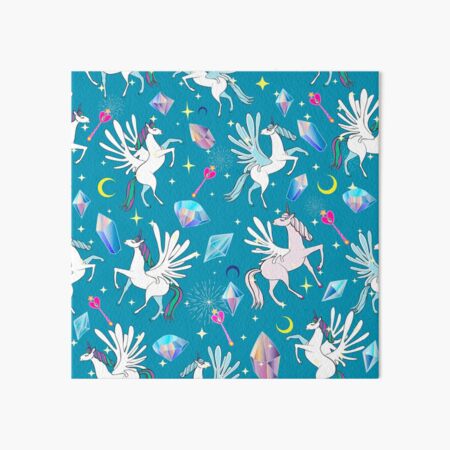 "Pegasus in the starry sky Moon, magic wands, constellations. Seamless ...