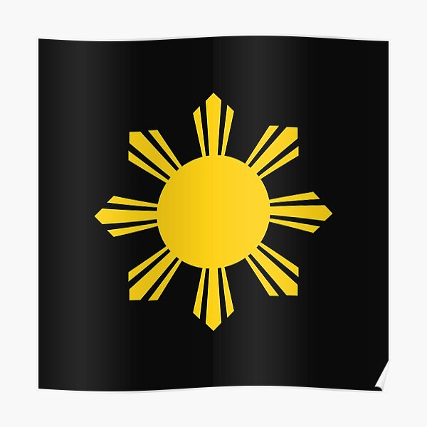 "Yellow Filipino Star" Poster by MadeInLA | Redbubble