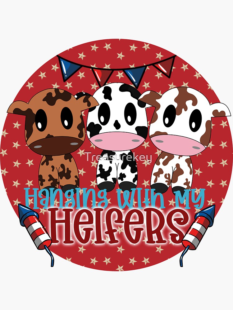 "July Fourth Three Little Holstein Cows Hanging with My Heifers ...