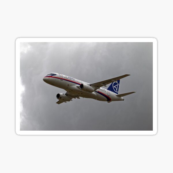 "Sukhoi Superjet 100/95 " Sticker for Sale by AndyHkr | Redbubble