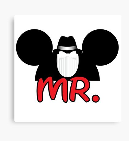 And Mickey Mouse Mr Mrs: Canvas Prints | Redbubble