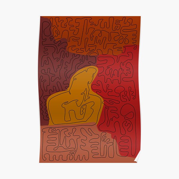 "over it" Poster by violetlining | Redbubble