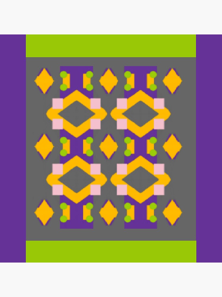 "Abstract Yellow and Gray Pattern with Diamonds" Sticker by Sendreka ...