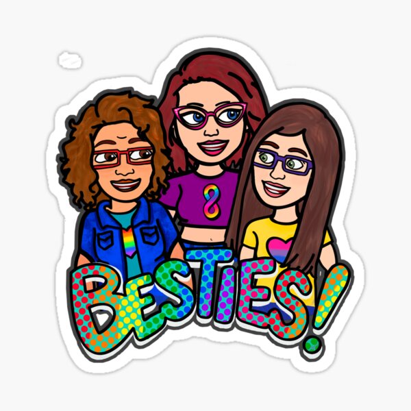 "3 Weird Girls" Sticker for Sale by DeLovrly | Redbubble