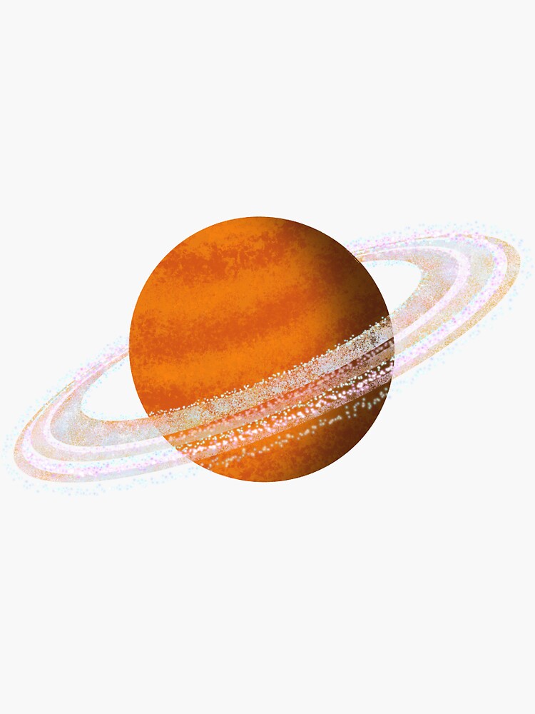 "Saturn Sticker" Sticker for Sale by sorryforthewait | Redbubble