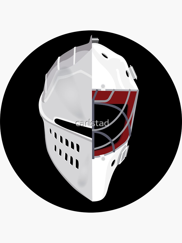 "Goalie Masks - The Knight" Sticker for Sale by carlstad | Redbubble
