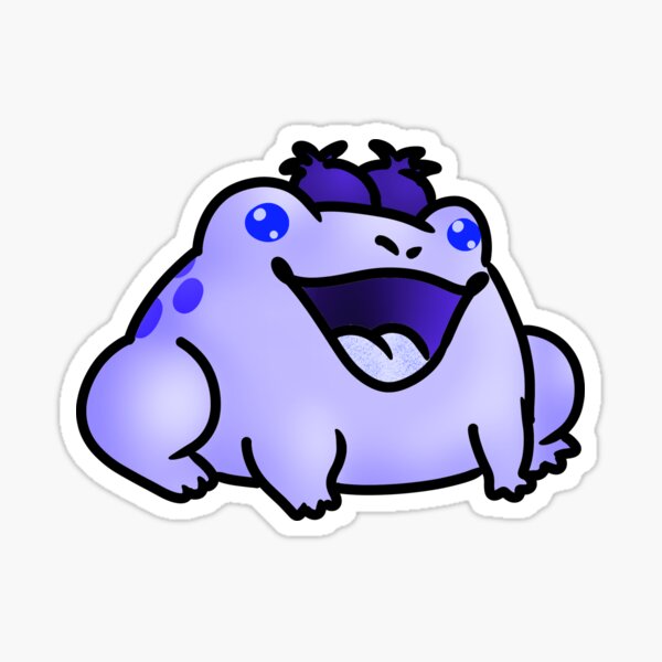 "Blueberry Frog" Sticker for Sale by Madame-Deer | Redbubble