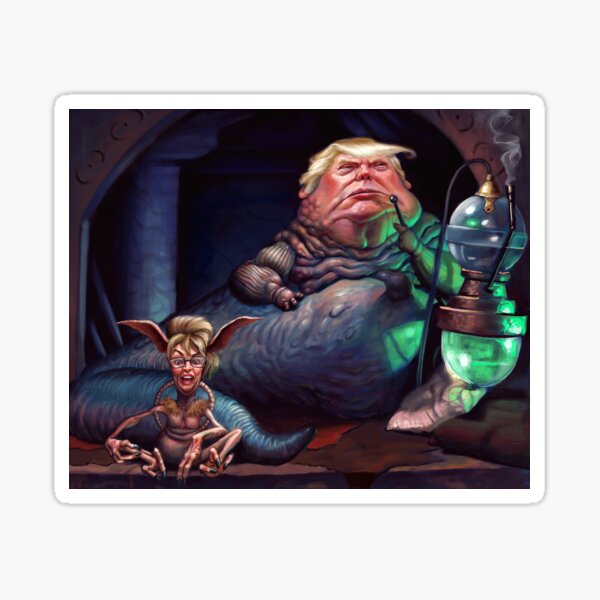 "Jabba the Trump" Sticker for Sale by DylanVermeul | Redbubble