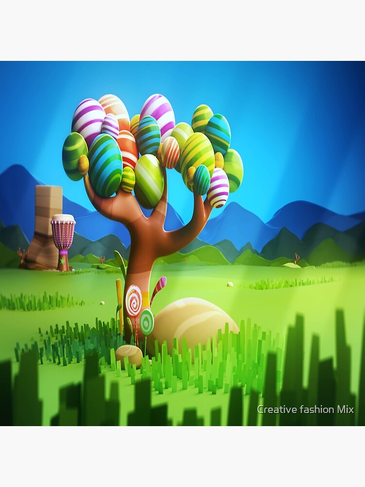 "Cartoon Candy tree" Poster by gokuldesign | Redbubble