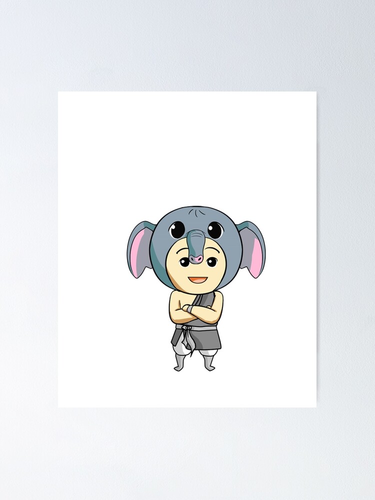 "Cute Chibi Baby Watson Aden Morph with Vigor Elephant" Poster for Sale ...