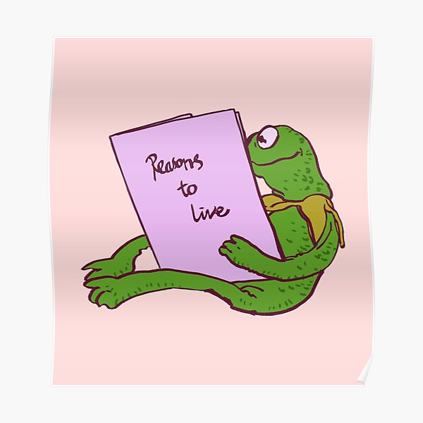 "I draw that picture of kermit the frog reading a book finding reasons ...